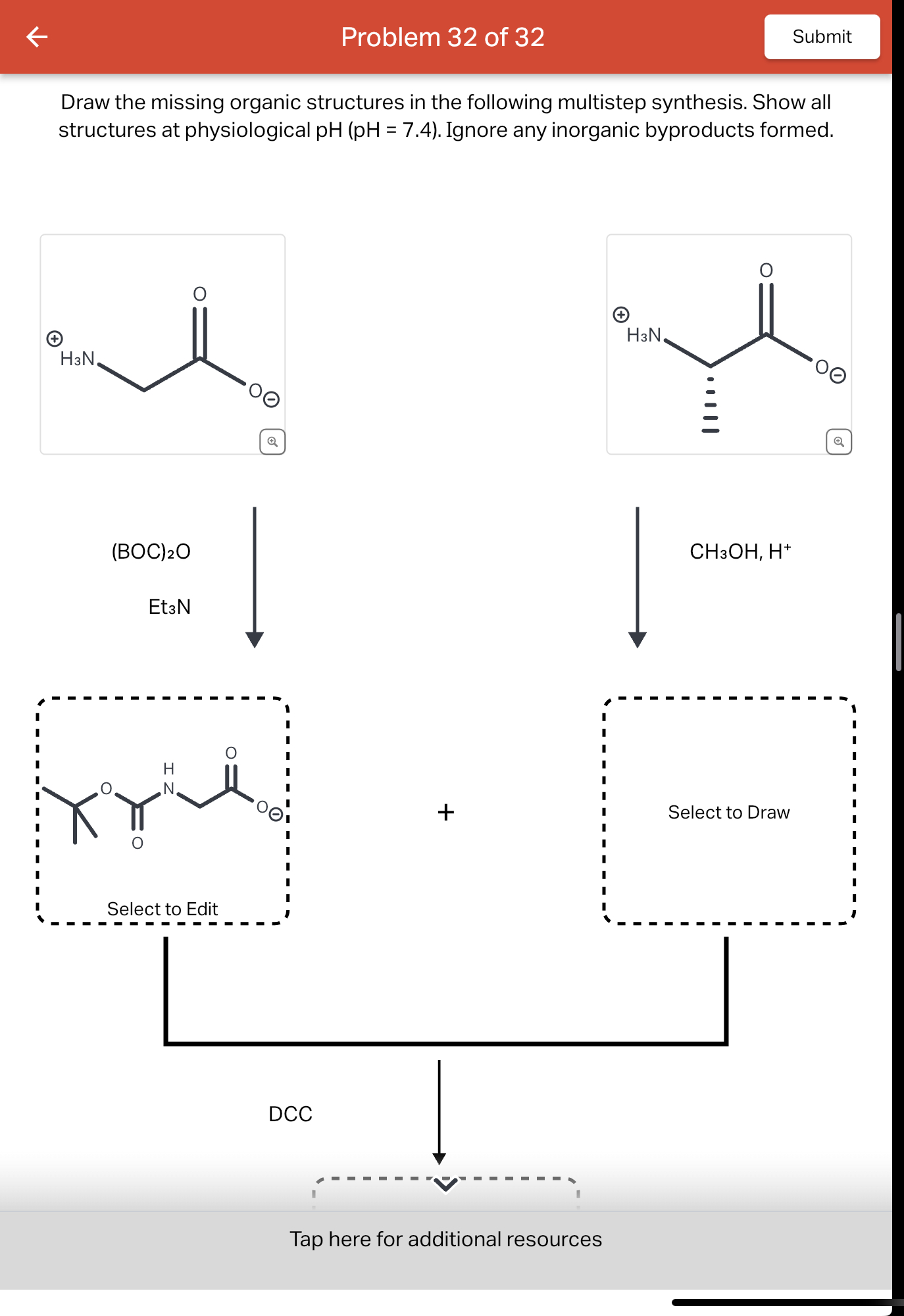 Solved Draw The Missing Organic Structures In The Following