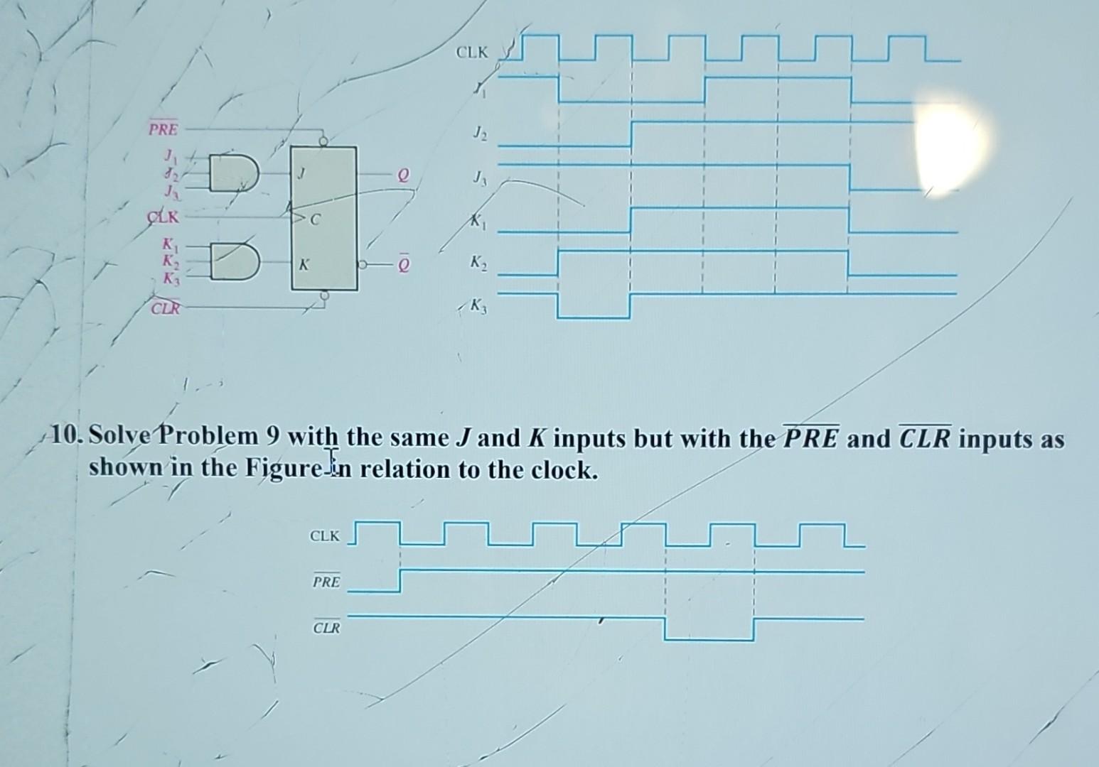 Solved 10. Solve Problem 9 with the same J and K inputs but | Chegg.com