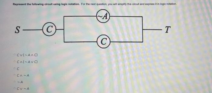 Solved Represent the following circuit using logic notation. | Chegg.com