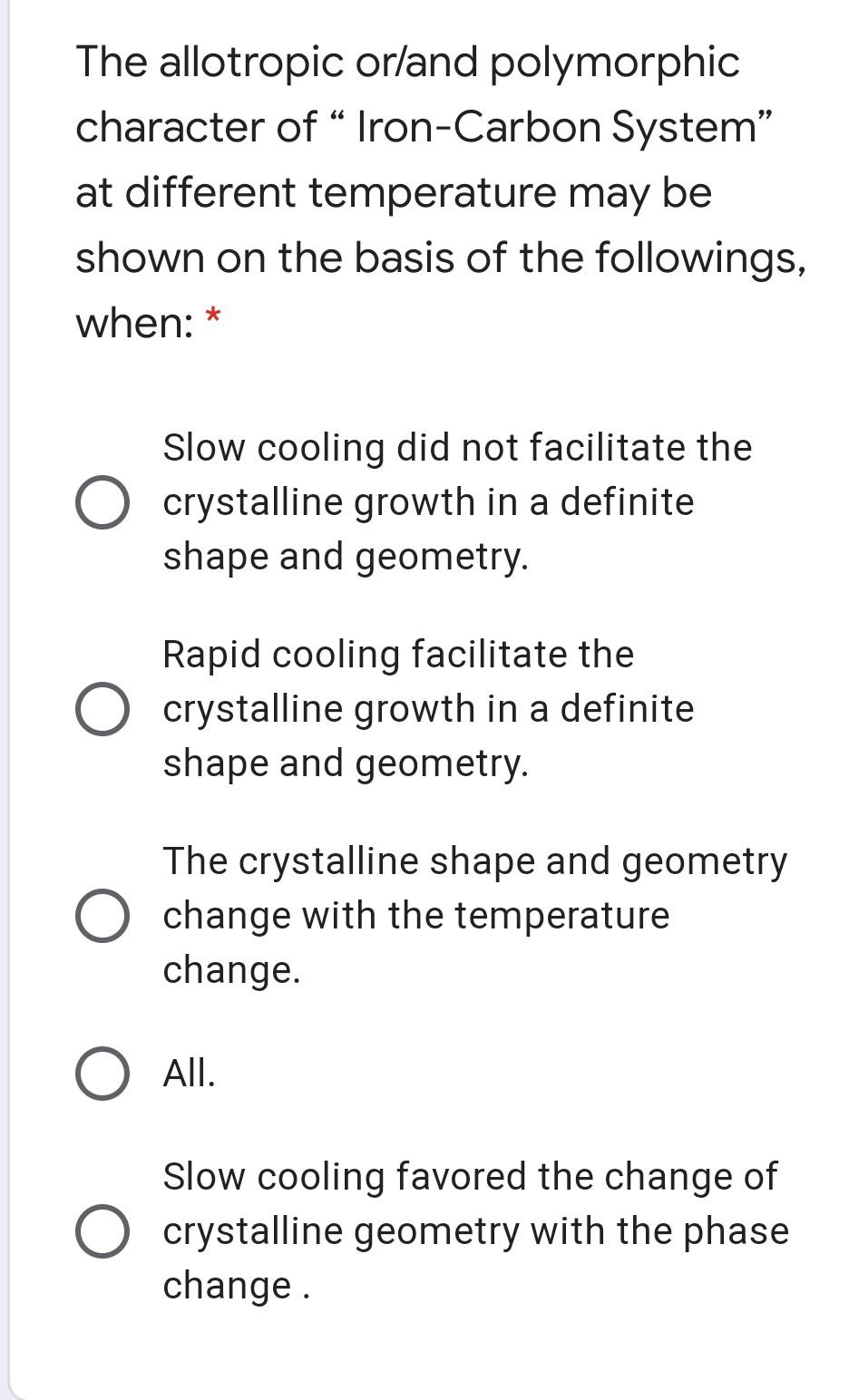 Solved The allotropic or/and polymorphic character of “ | Chegg.com