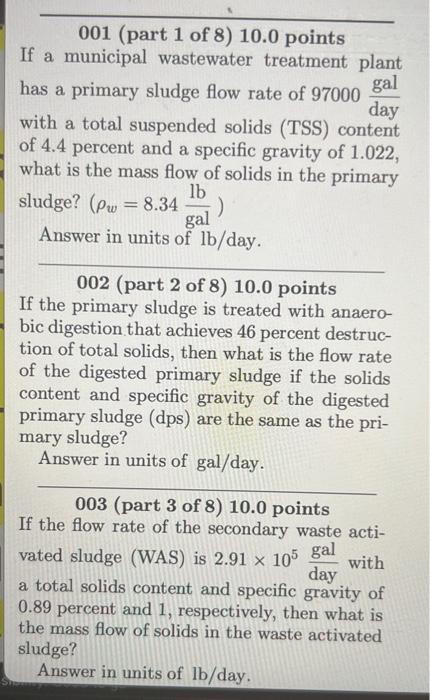 Solved 001 (part 1 of 8 ) 10.0 points If a municipal | Chegg.com