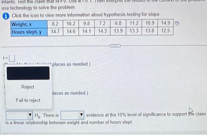 Solved The following table shows the weights (in pounds) and | Chegg.com