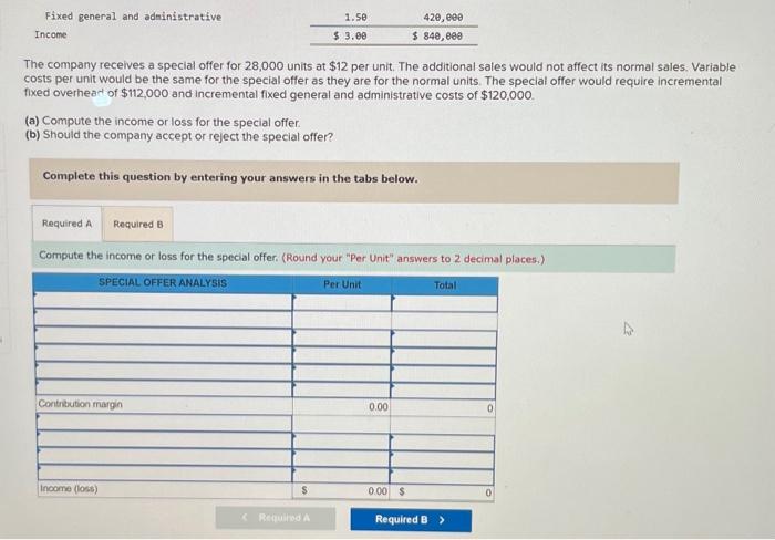 Solved Exercise 23-13 (Algo) Special offer pricing LO P7 | Chegg.com
