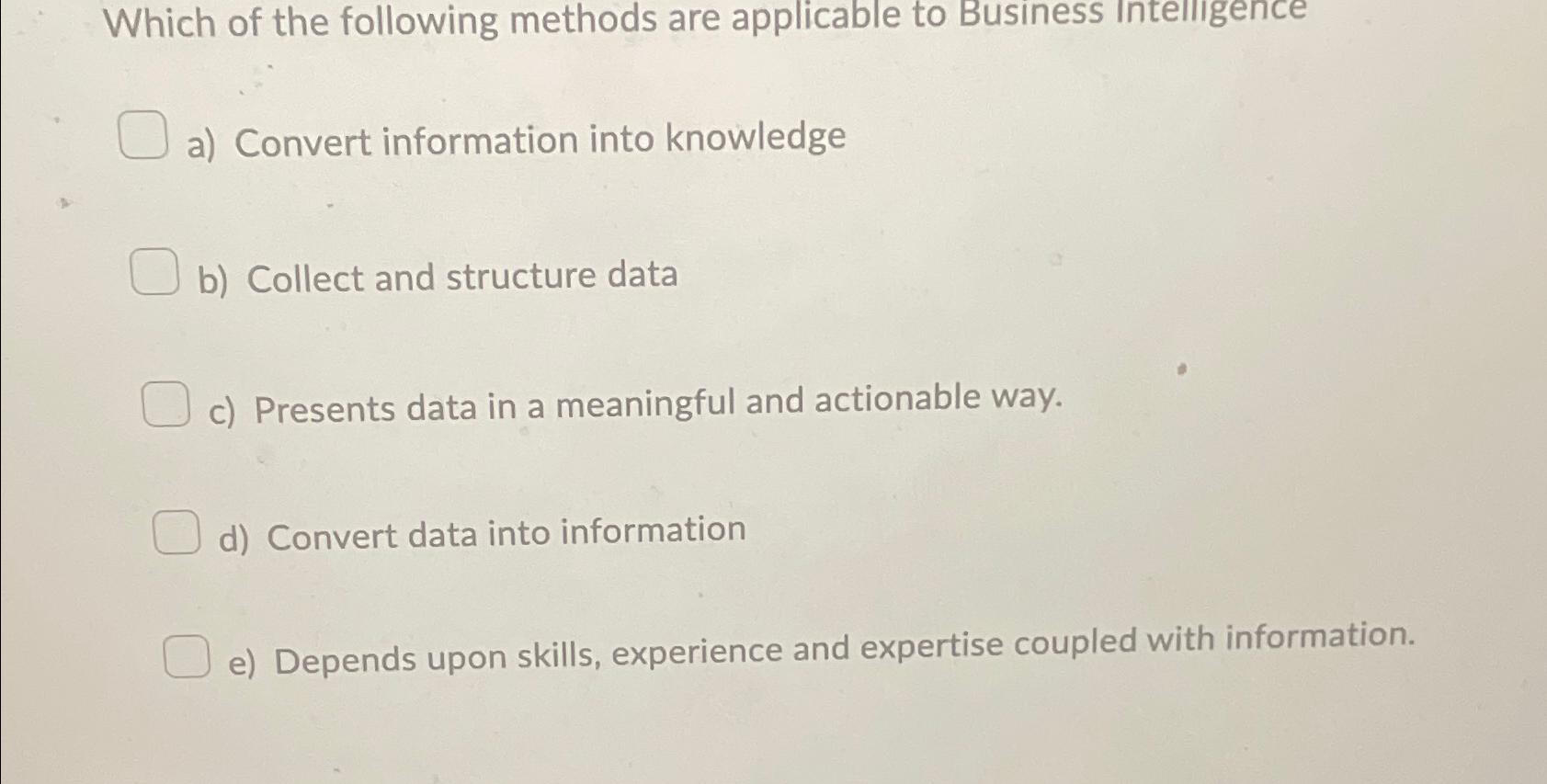 Solved Which of the following methods are applicable to | Chegg.com