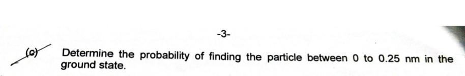 Solved The wave function for a particle in a 1-D box of | Chegg.com