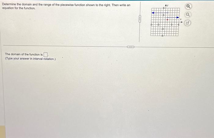 Solved Determine the domain and the range of the piecewise | Chegg.com