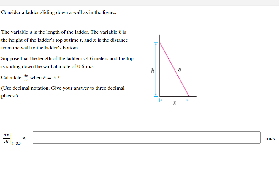 Solved Consider a ladder sliding down a wall as in the | Chegg.com