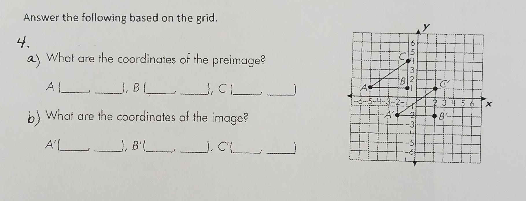 Solved Answer the following based on the grid. 4. a) What | Chegg.com