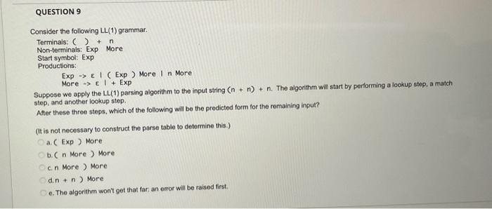 Solved Consider the following CNF grammar with start symbol | Chegg.com