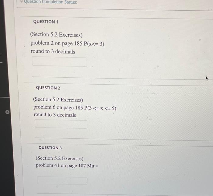 (Section 5.2 Exercises) problem 2 on page 185P(x