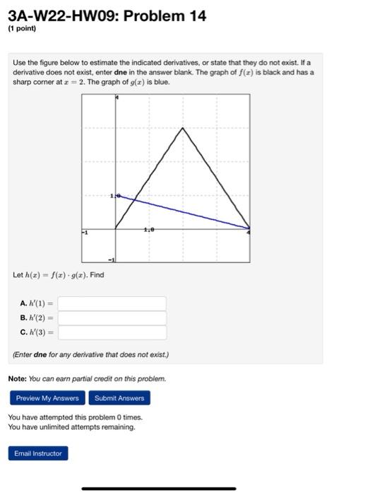 Solved 3A-W22-HW09: Problem 14 (1 point) Use the figure | Chegg.com