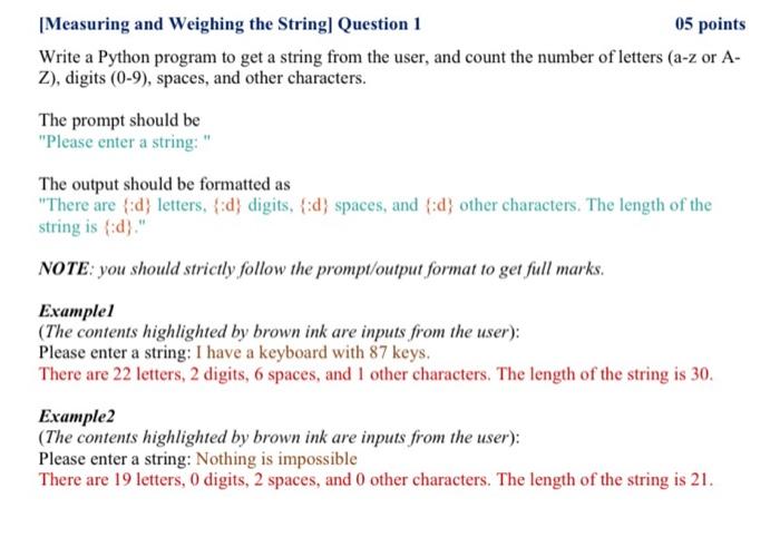 Solved [Measuring and Weighing the String| Question 1 05 | Chegg.com