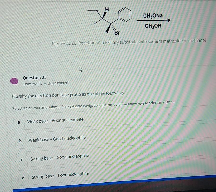 Solved H CH3ONa CH3OH MY Br Figure 11.28 Reaction of a | Chegg.com