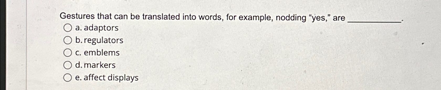 Solved Gestures that can be translated into words, for | Chegg.com