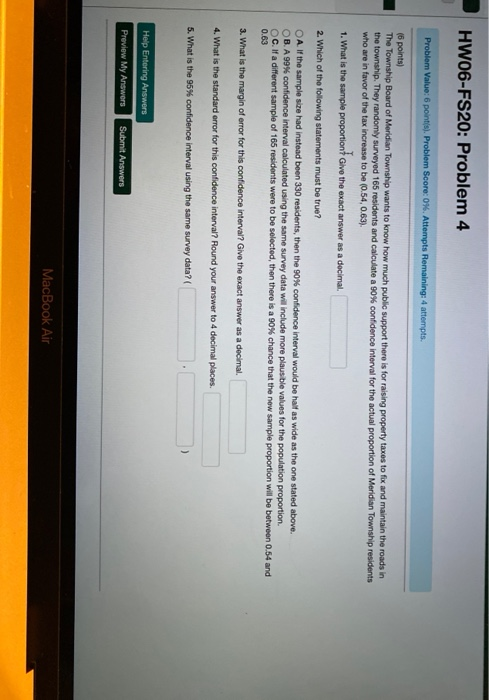 Solved Hw06 Fs20 Problem 4 Problem Value 6 Points