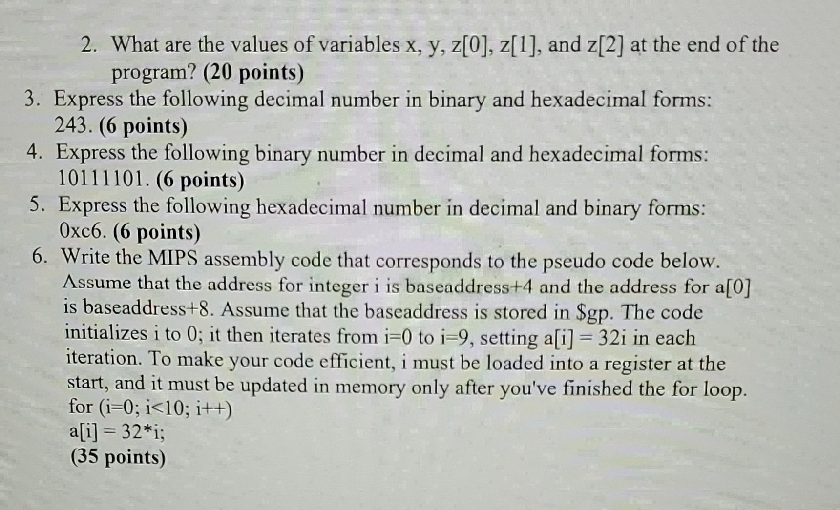 Solved a 1. Annotate the following MIPS instructions to | Chegg.com