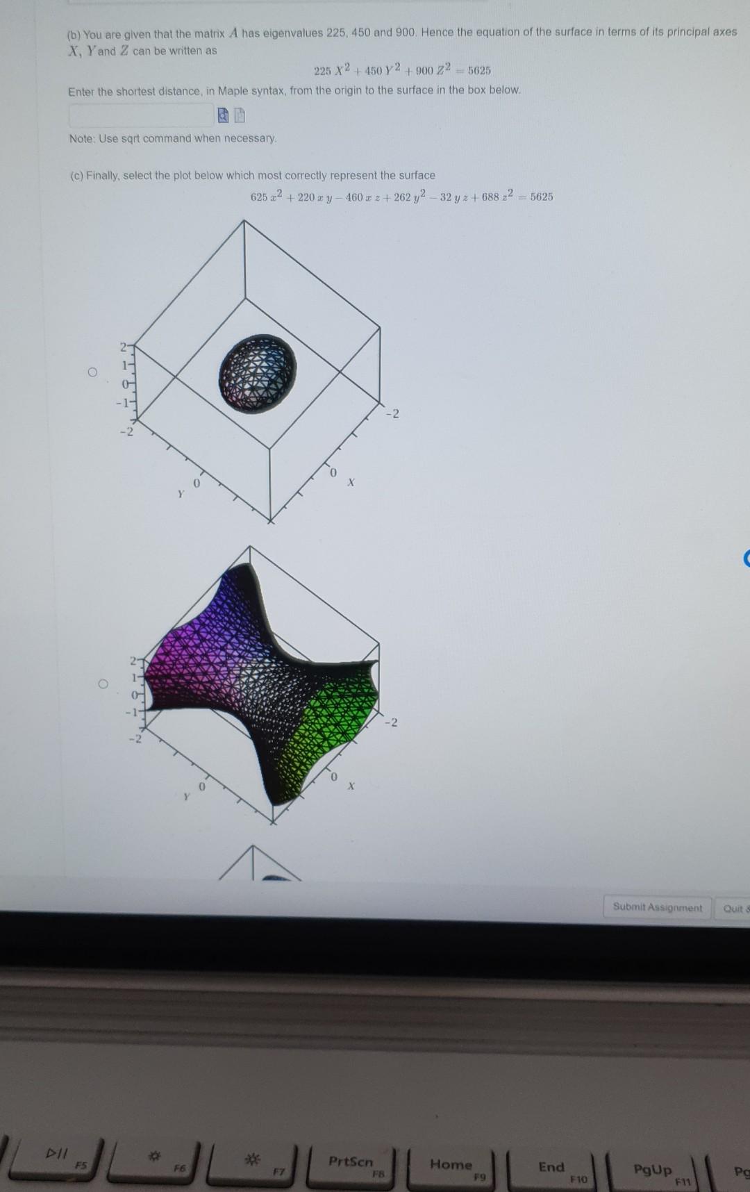 Solved Consider the quadric surface given by | Chegg.com