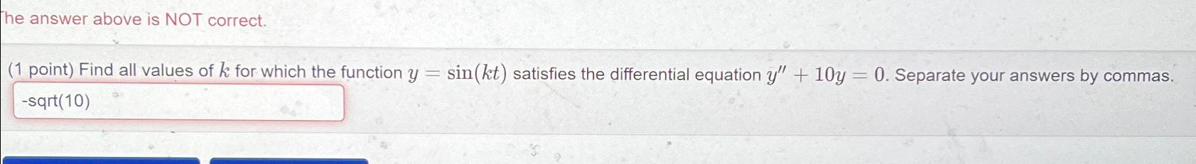 Solved Find all values of k ﻿for which the function | Chegg.com