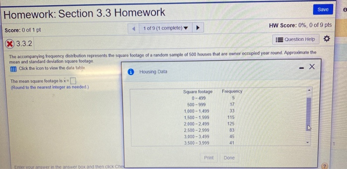 Solved Homework Section 3 3 Homework Save Score 0 Of 1 Pt