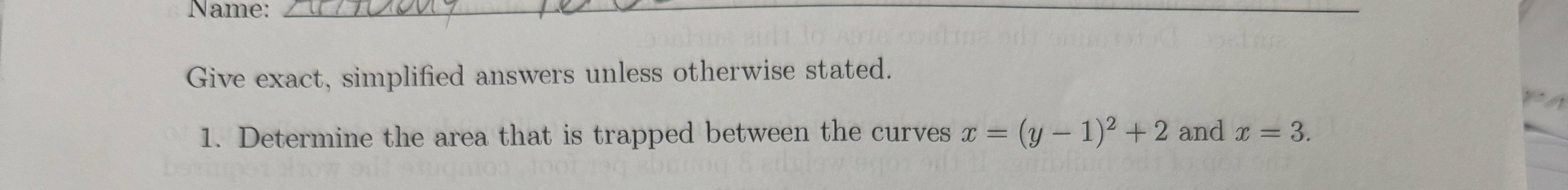 Solved Give exact, simplified answers unless otherwise | Chegg.com
