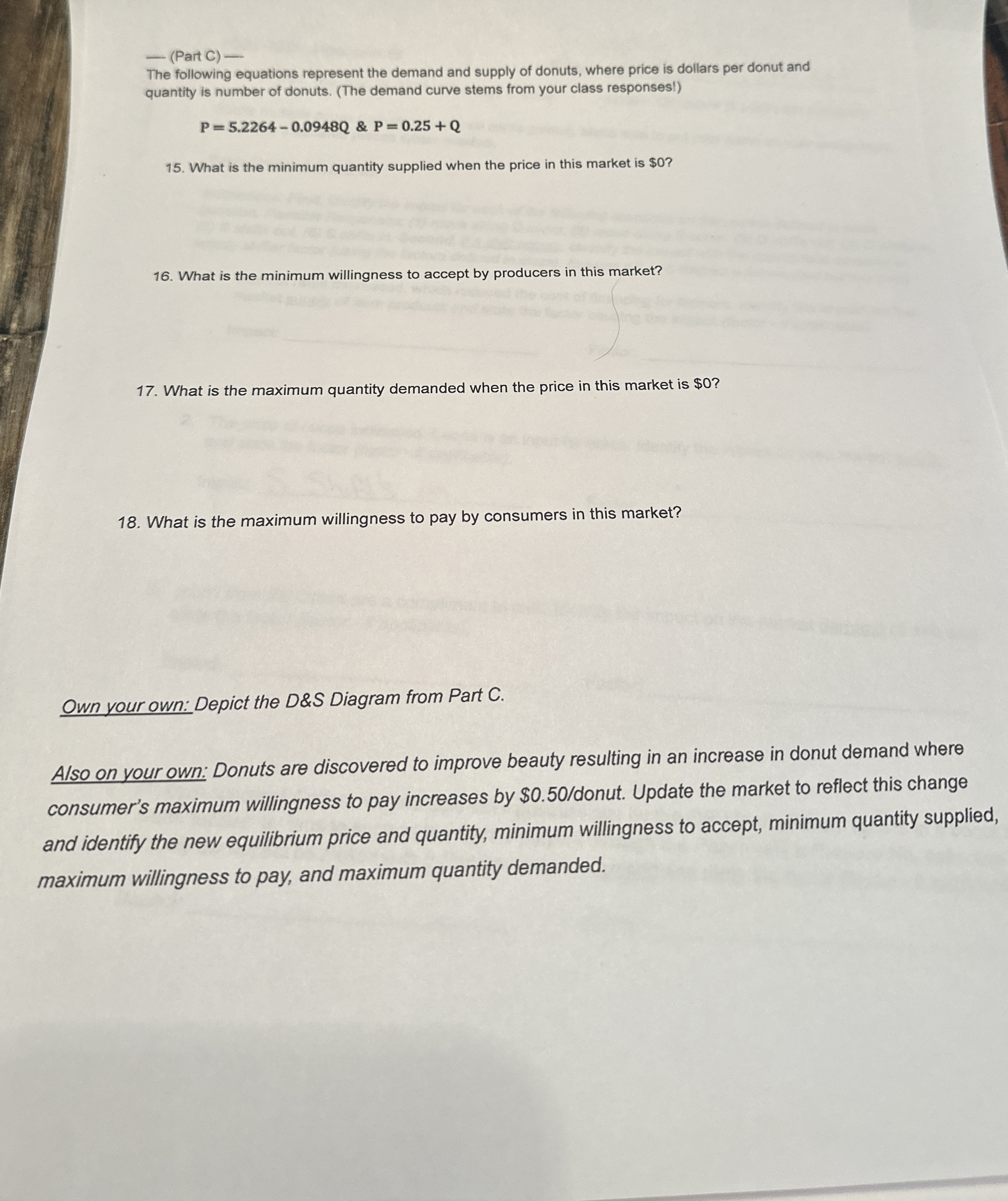 Solved (Part C) -The following equations represent the | Chegg.com