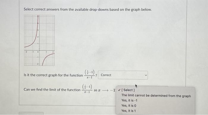 Solved Select correct answers from the available drop-downs | Chegg.com