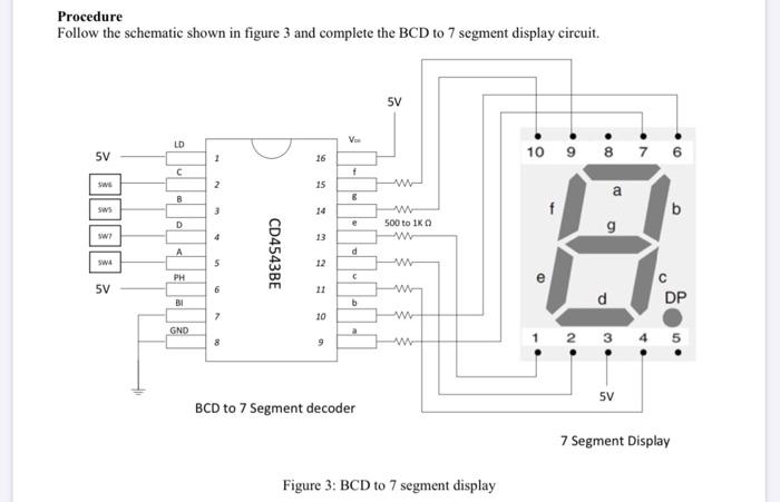 Solved Procedure Follow the schematic shown in figure 3 and | Chegg.com