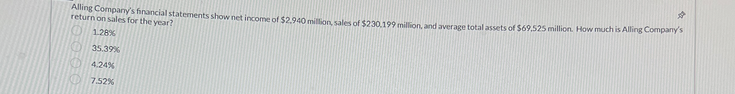 Solved Alling Company's financial statements show net income | Chegg.com