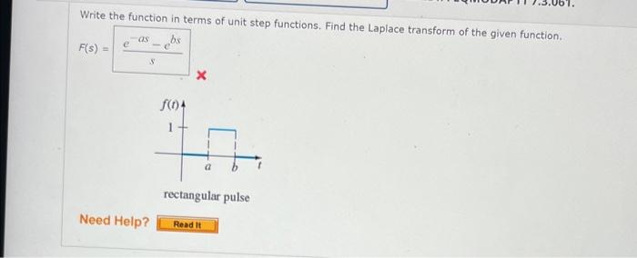 Solved Write the function in terms of unit step functions. | Chegg.com