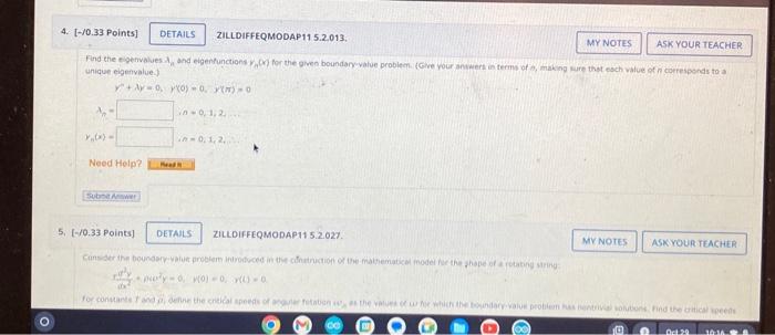 Solved unique elgenvalue.) | Chegg.com