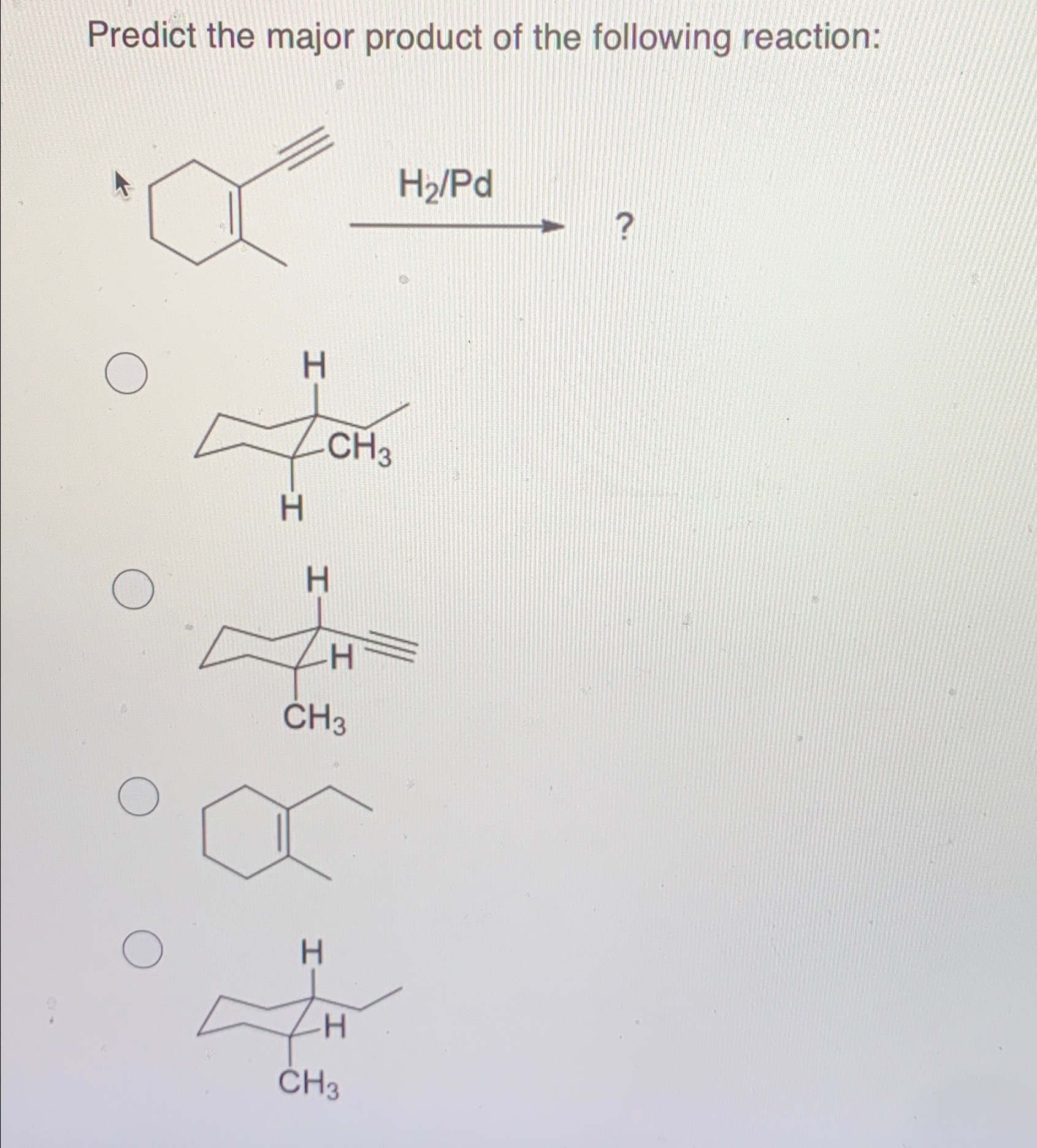 Solved Predict the major product of the following reaction: | Chegg.com