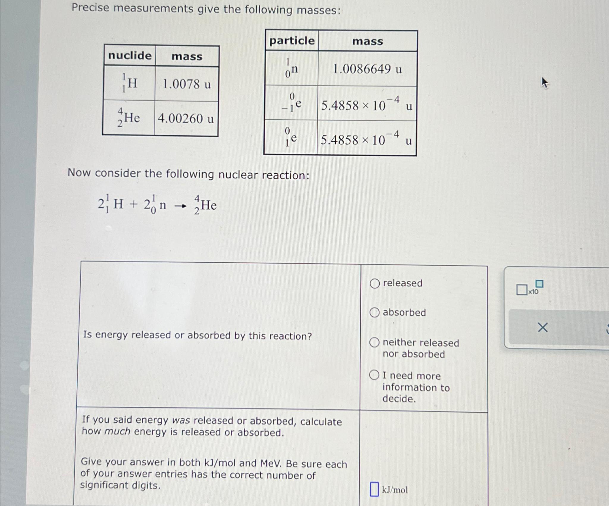 Solved Precise measurements give the following | Chegg.com
