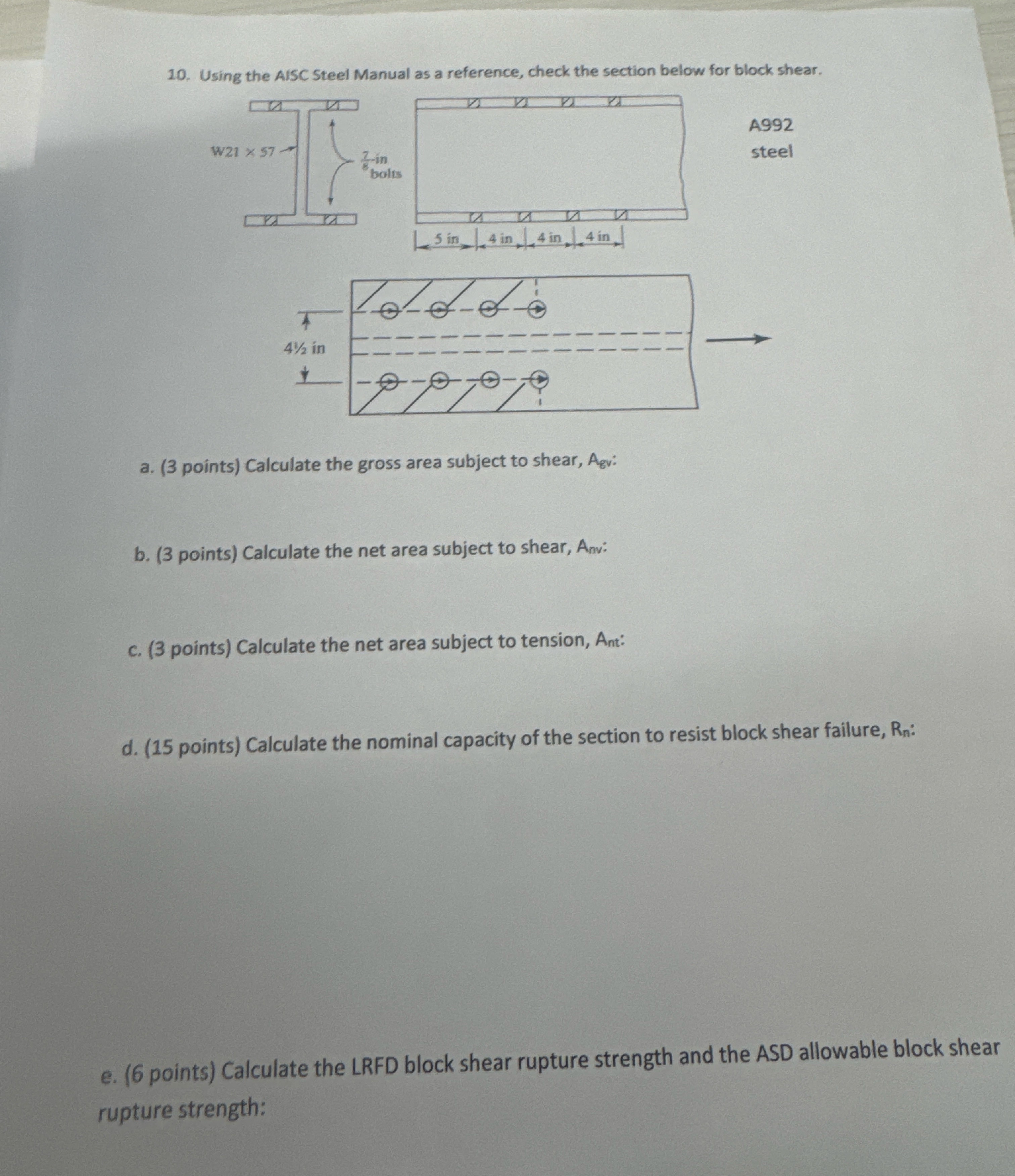 Solved Using the AISC Steel Manual as a reference, check the | Chegg.com