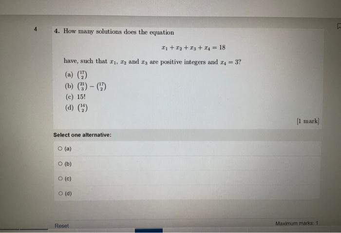 Solved 4. How many solutions does the equation | Chegg.com Solved 4. How many solutions does the equation | Chegg.com