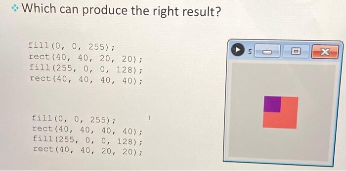 Which can produce the right result? Which can | Chegg.com