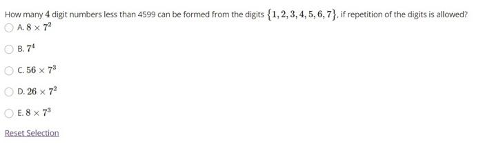 Solved How many 4 digit numbers less than 4599 can be formed | Chegg.com
