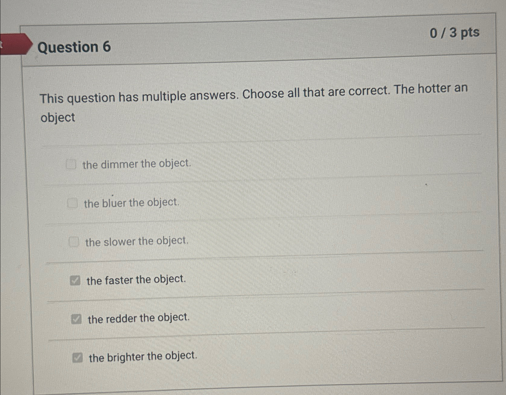 Solved Question 603 ﻿ptsThis question has multiple answers. | Chegg.com