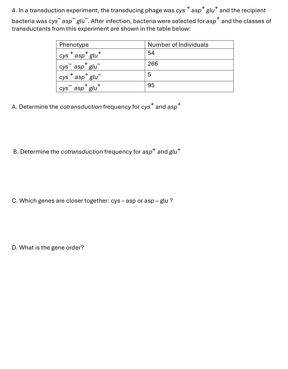 In a transduction experiment, the transducing phage | Chegg.com