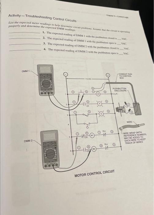 Solved Activity Troubleshooting Control Circuits Properly