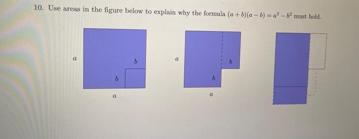 Solved 10. Use areas in the figure below to explain why the | Chegg.com