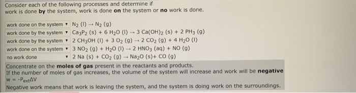 Solved Consider each of the following processes and | Chegg.com
