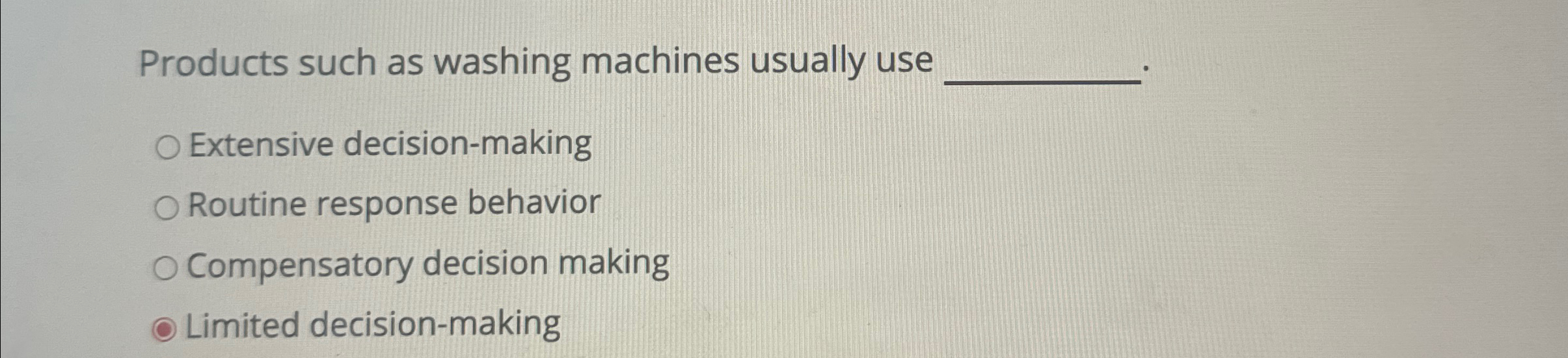 Solved Products such as washing machines usually | Chegg.com