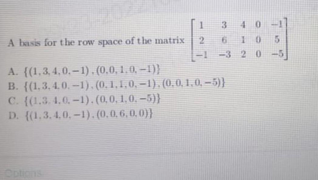 Solved Which of the following sets form basis of R∧3. A. | Chegg.com