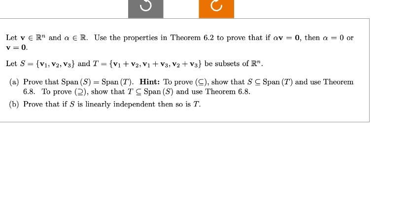 Solved Let vinR^(n) and \\\\alpha inR. Use the properties in | Chegg.com