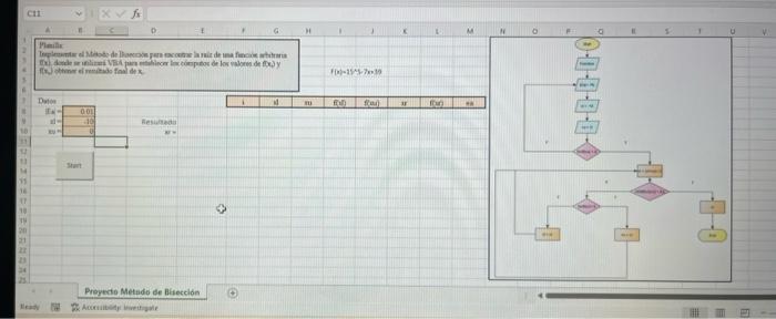 Solved I need to perform the Bisection Method in VBA. the | Chegg.com