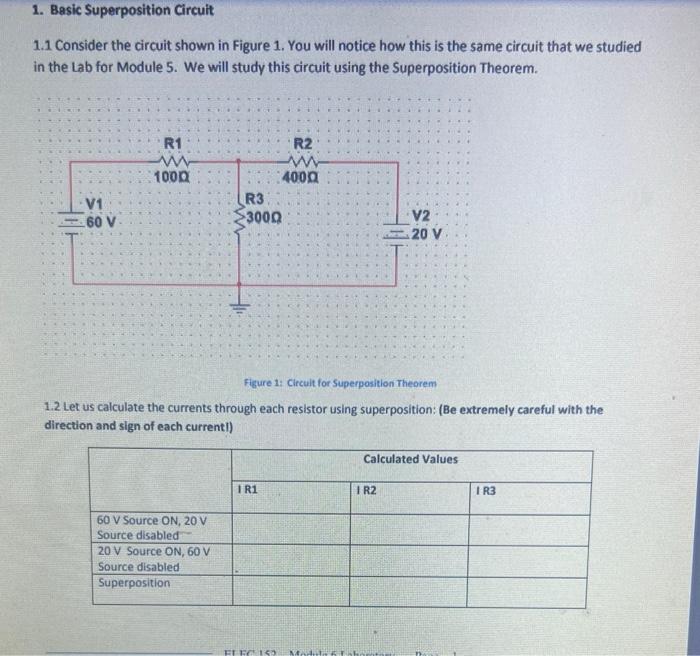 Solved question 2: on the same circuit using Superposition | Chegg.com