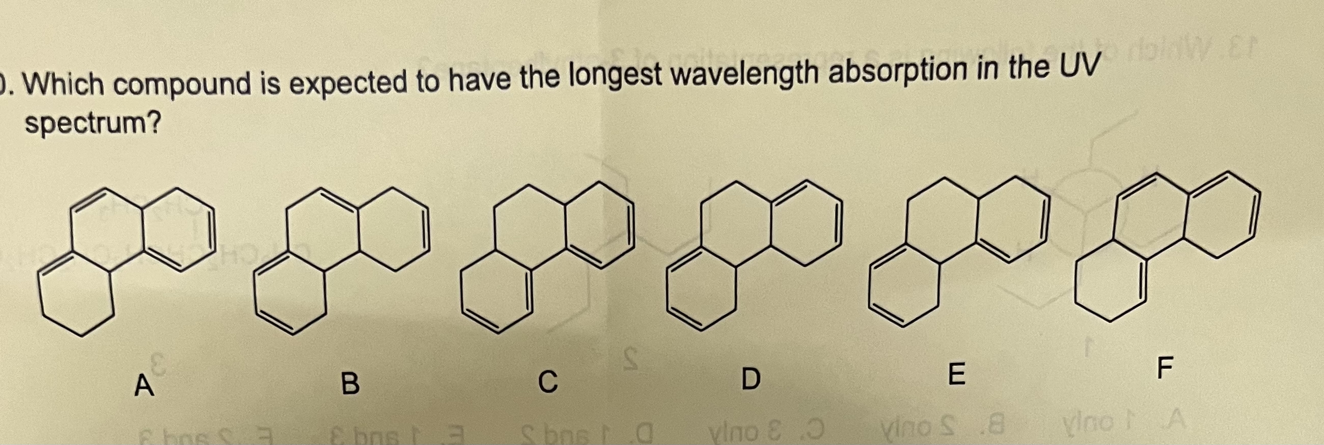 Solved Which compound is expected to have the longest | Chegg.com
