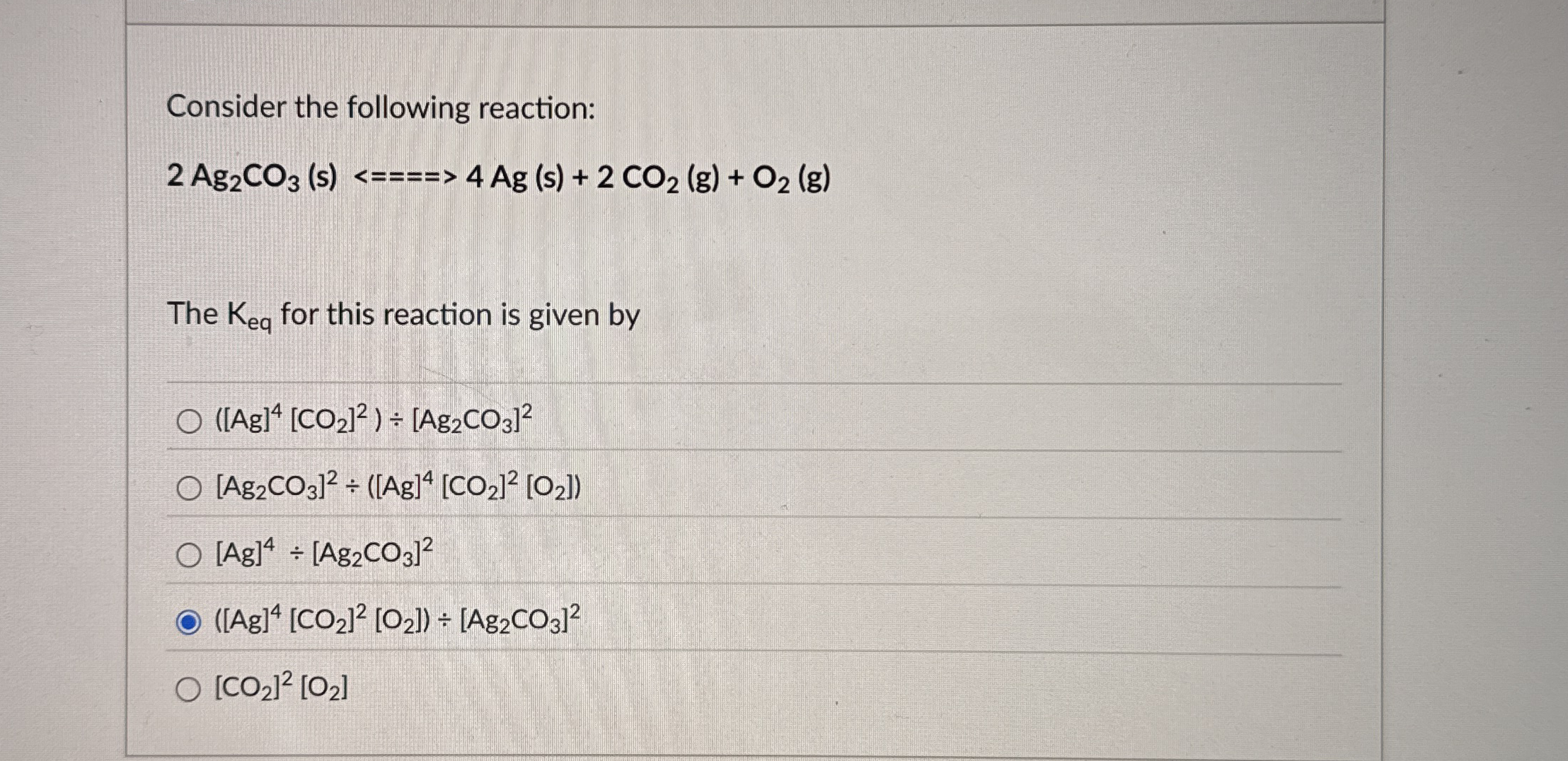 Solved Consider the following | Chegg.com