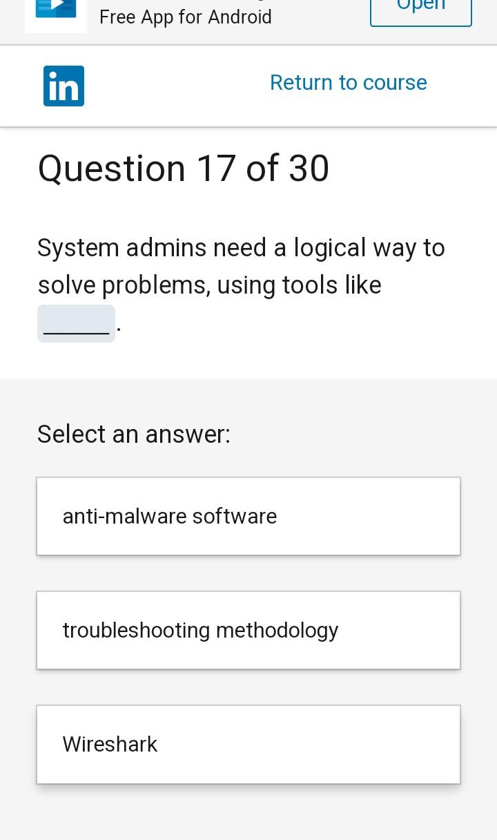 Solved System admins need a logical way to solve problems, | Chegg.com