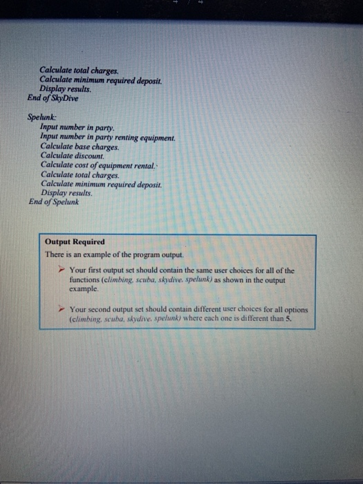 Solved Pseudocode of each program function Constants for the | Chegg.com